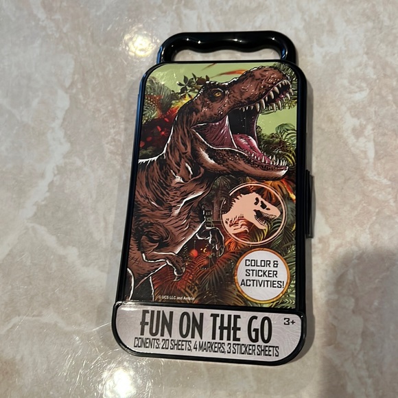 Universal | Toys | Jurassic World Color Sticker Activity Fun On The Go ...
